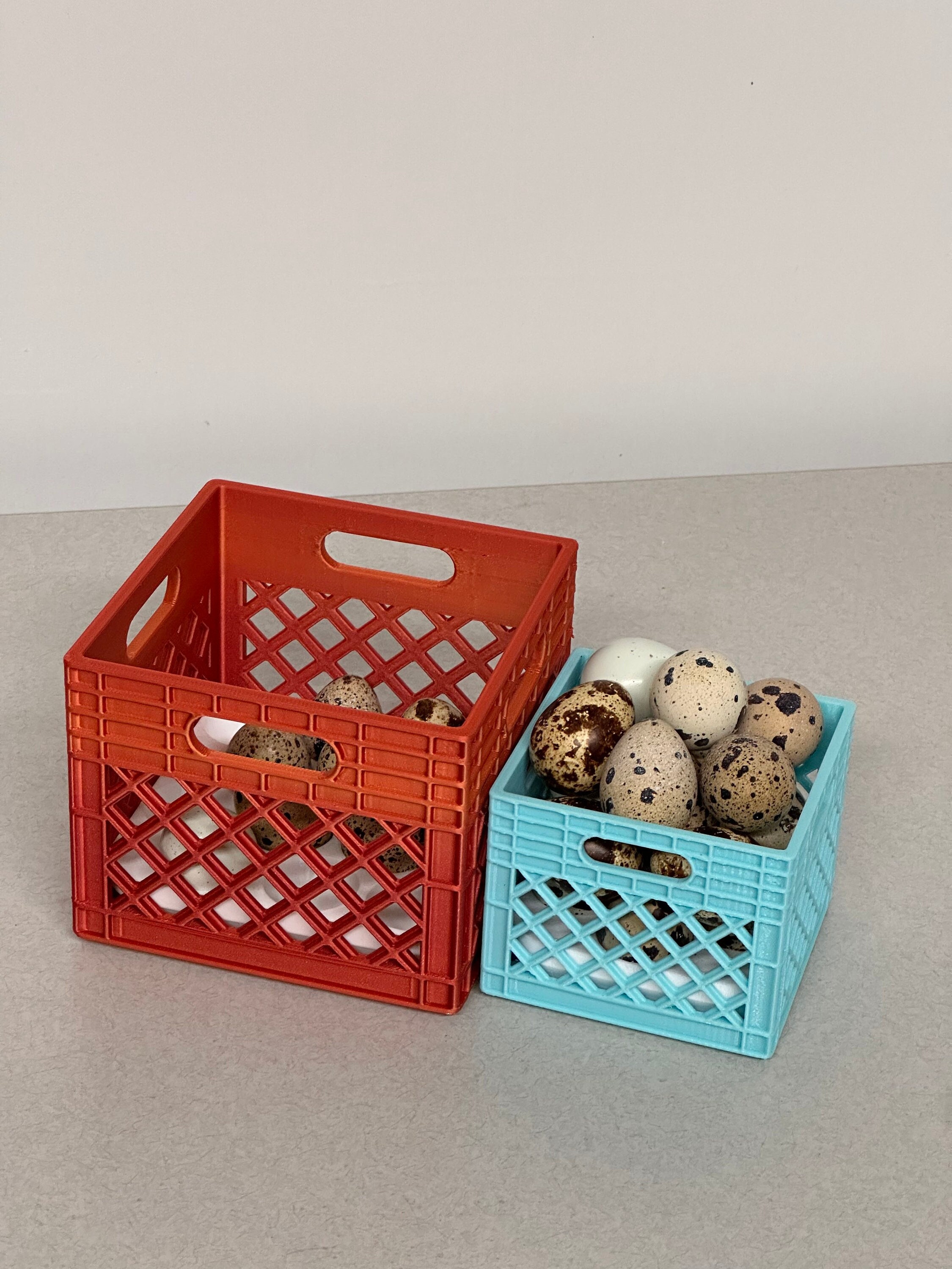Mini Crates With Flexible Quail Egg Trays | Modern Fresh Egg Storage ...