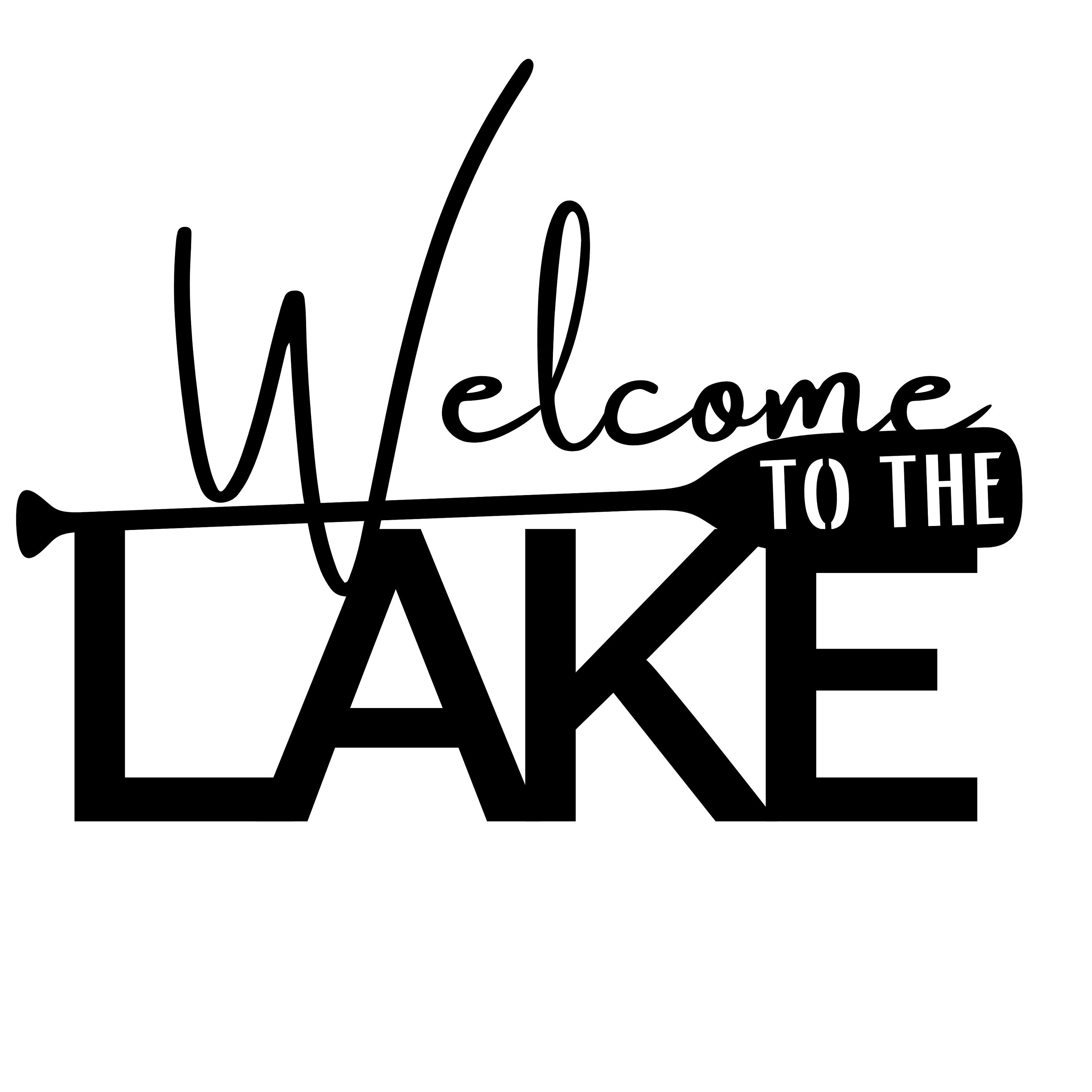 Custom Lake Sign, Welcome to the Lake Sign, Lake House Metal Sign, Lake ...