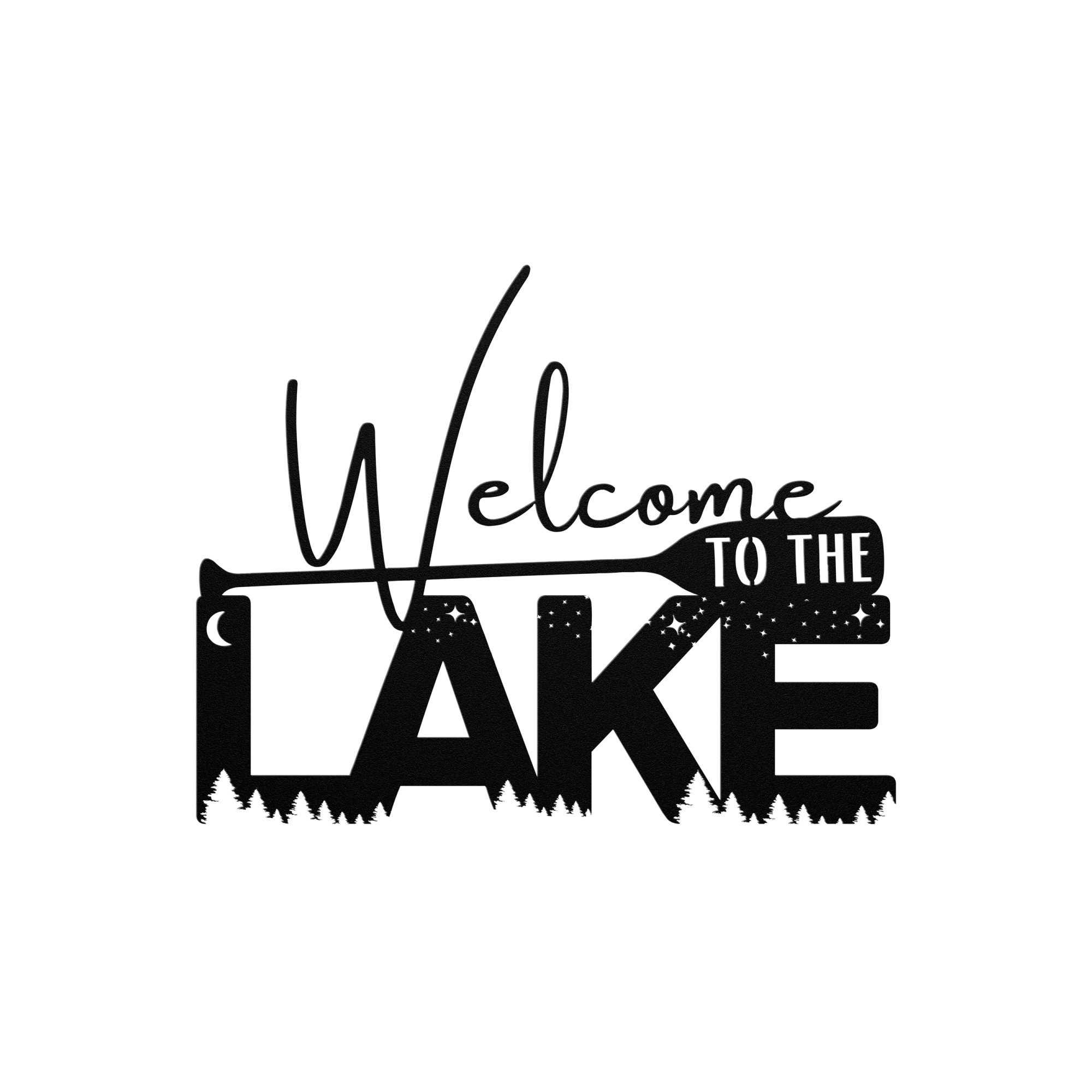 Welcome to the Lake Sign, Lake House Metal Sign, Custom Metal Sign ...