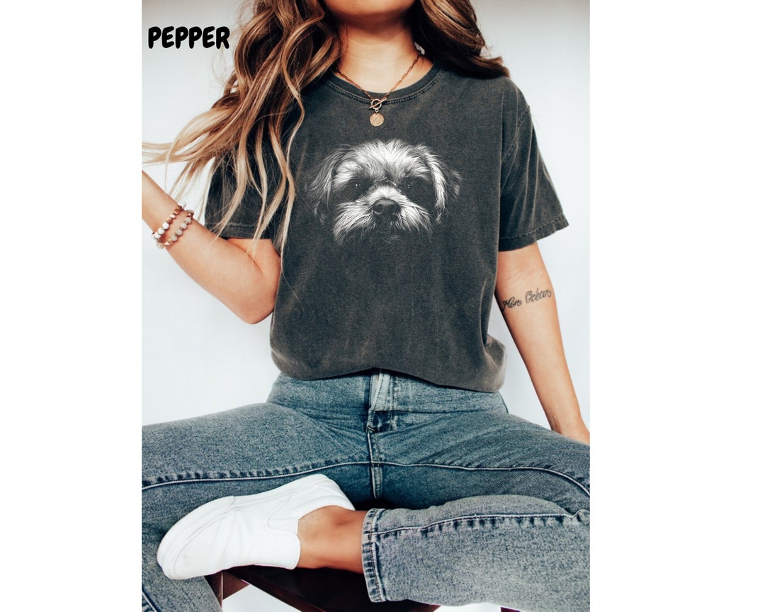 Maltese Shirt, Maltese Gifts, Maltese Dogs, Dog Face Shirt, Retro Dog ...