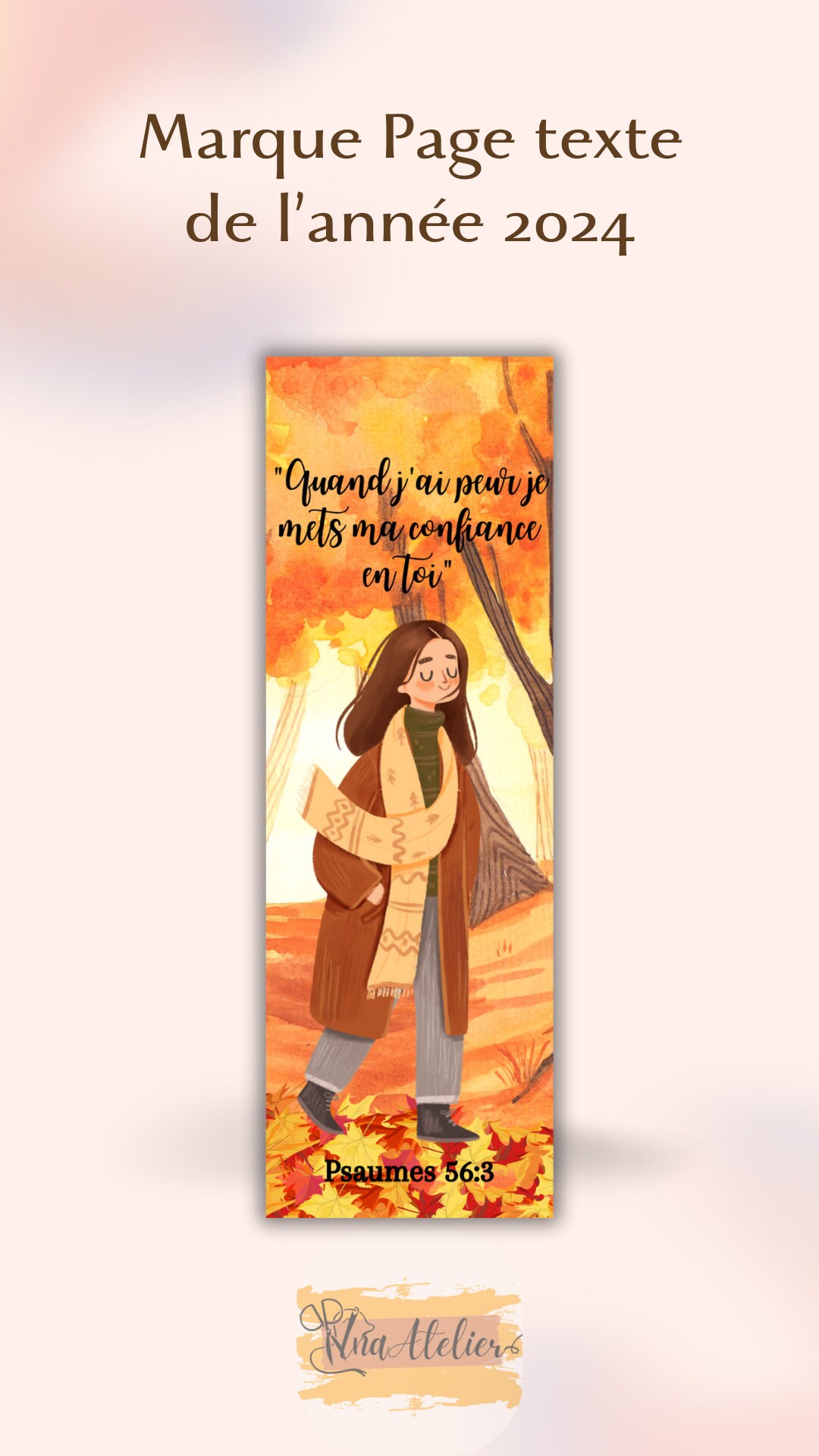 Text Bookmark of the Year 2024 - Etsy