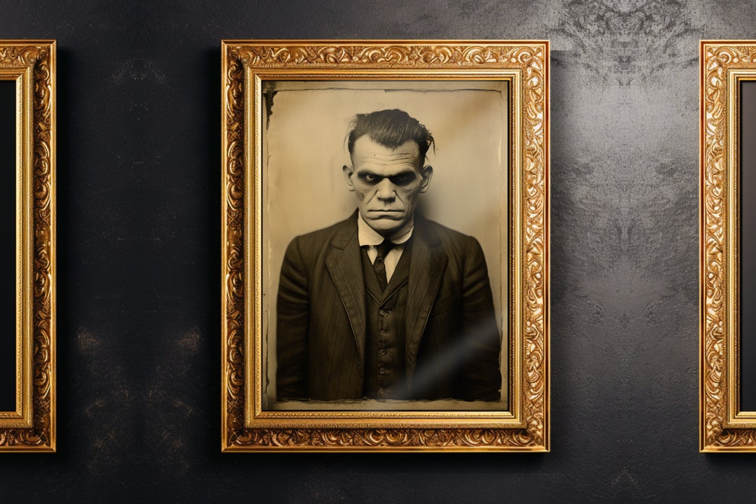 Frankenstein Police Mugshot Digital Download Frankenstein's Monster Art ...