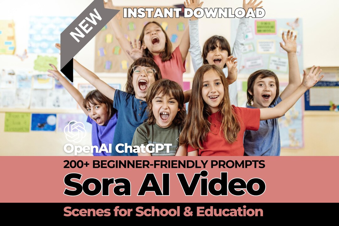 201 Sora Video Prompts for School & Education, Starter Pack Includes ...