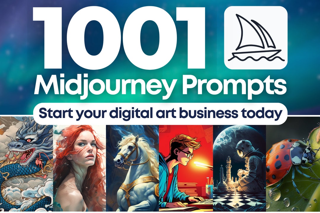 1001 Midjourney Prompts 50 Art Styles Instant Download Copypaste for ...