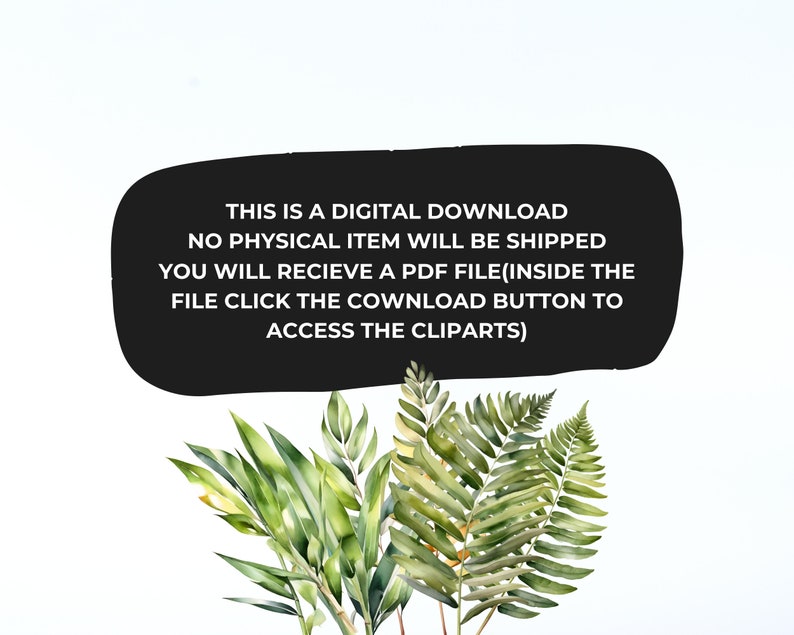 Green Leaf Watercolor Clipart Collection, Tropical Leaves, Leaf ...