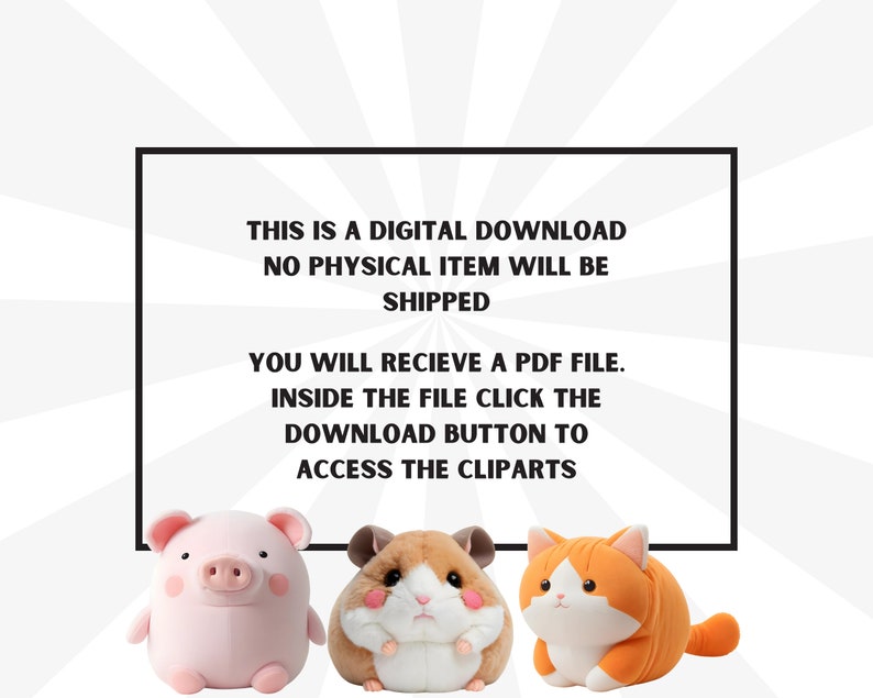 Stuffed Toys Clipart Bundle, Plush Toys Collection, Realistic Cute ...