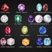 Watercolor Birthstone Clipart Bundle, Gemstones Vector Illustration ...