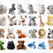 Stuffed Toys Clipart Bundle, Plush Toys Collection, Realistic Cute ...