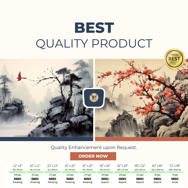 Digital Download Japanese Ink Drawings: Traditional Art, Sumi-e Style ...