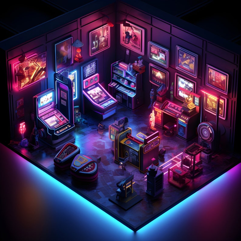 Isometric Arcade - Etsy