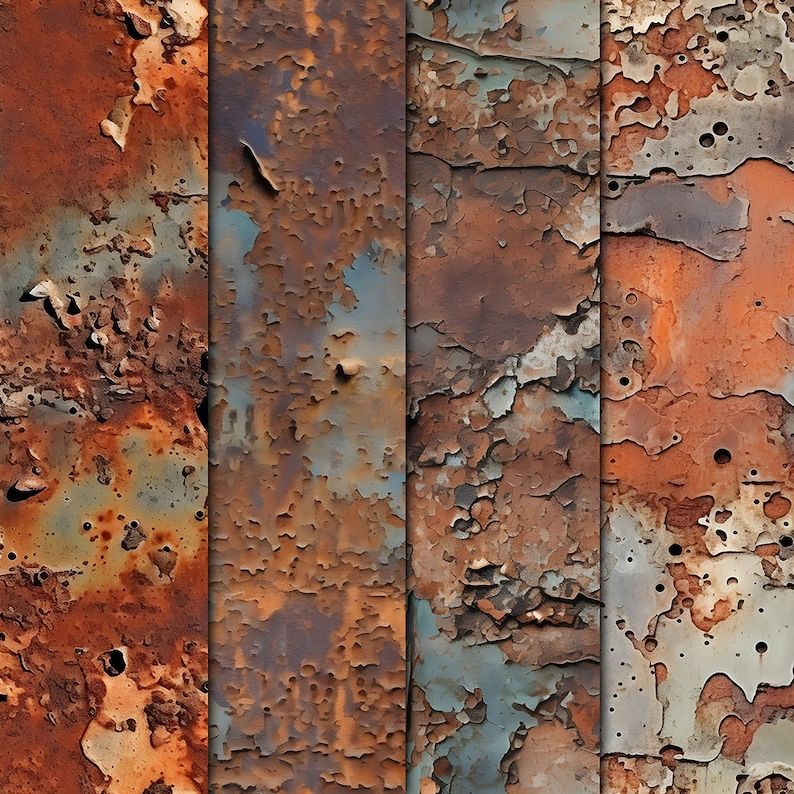 Rusted Metal Seamless Patterns - Etsy
