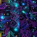 Cyberpunk Neon Circuit Boards Patterns - Etsy