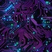 Cyberpunk Neon Circuit Boards Patterns - Etsy