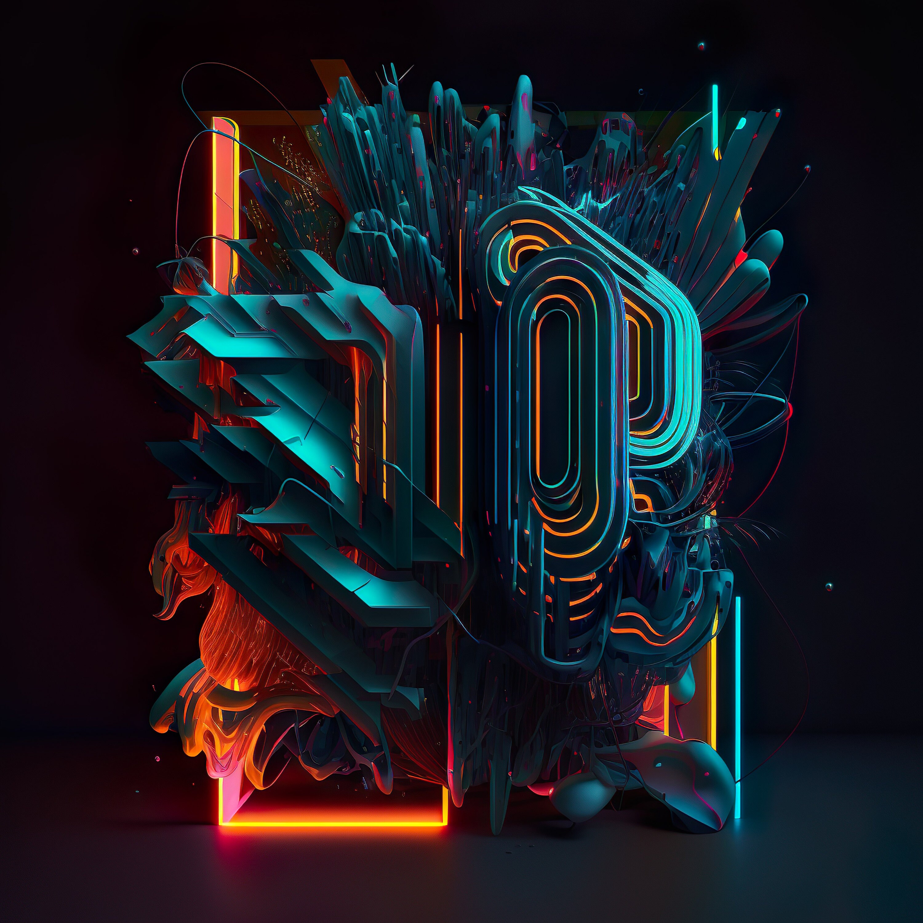 Abstract 3D Shapes Illustrations - Etsy