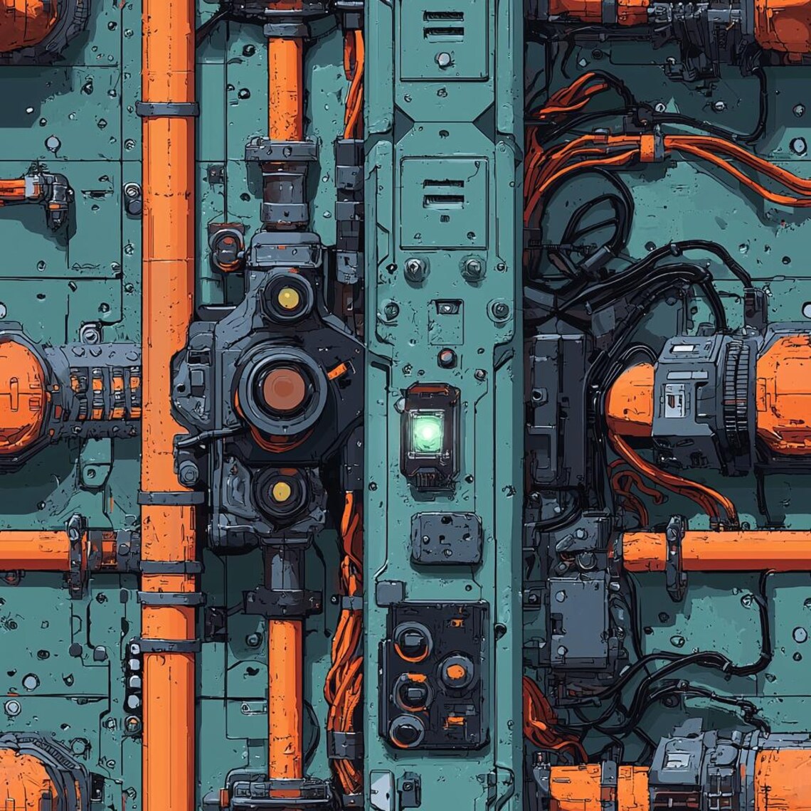 Seamless Mechanical Patterns - Etsy