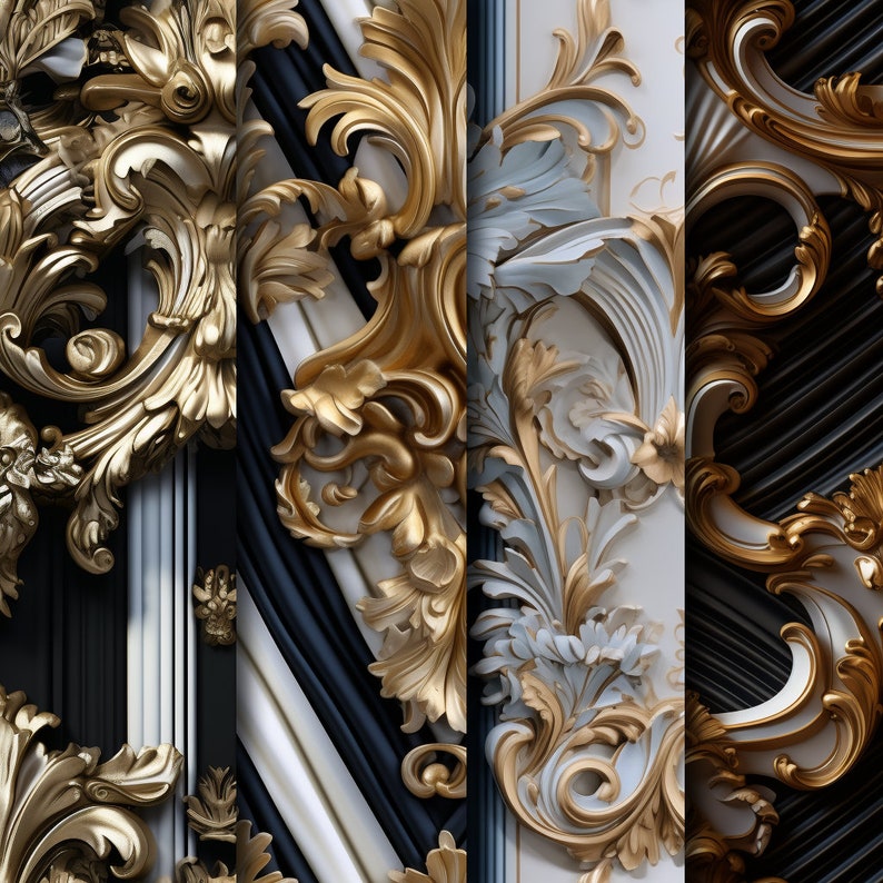 Baroque Patterns Collection 1 - Etsy