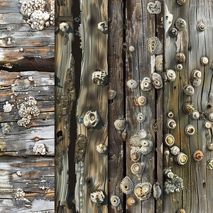 Barnacles on Old Wood Patterns - Etsy