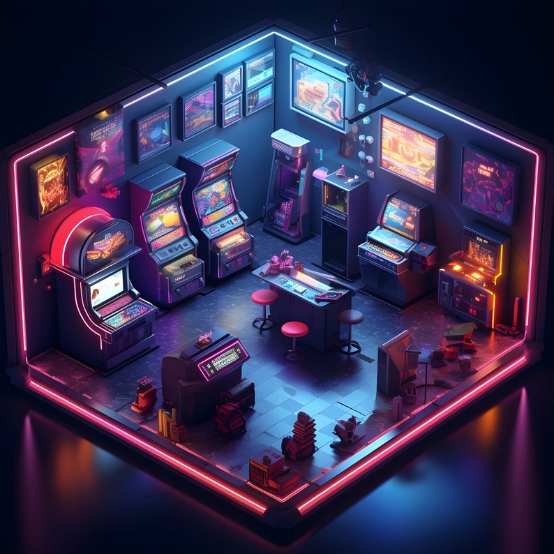 Isometric Arcade - Etsy