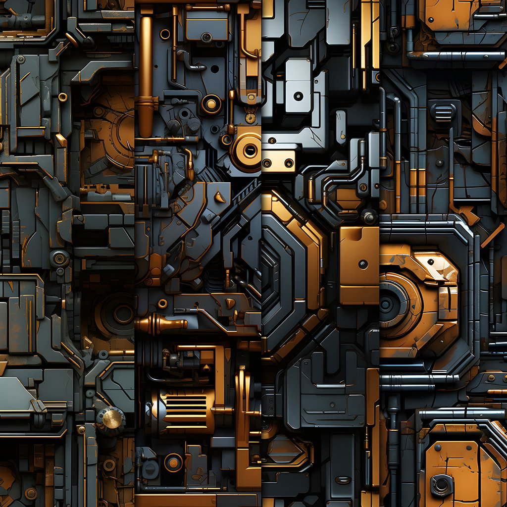 Mechanic Surface Seamless Patterns - Etsy