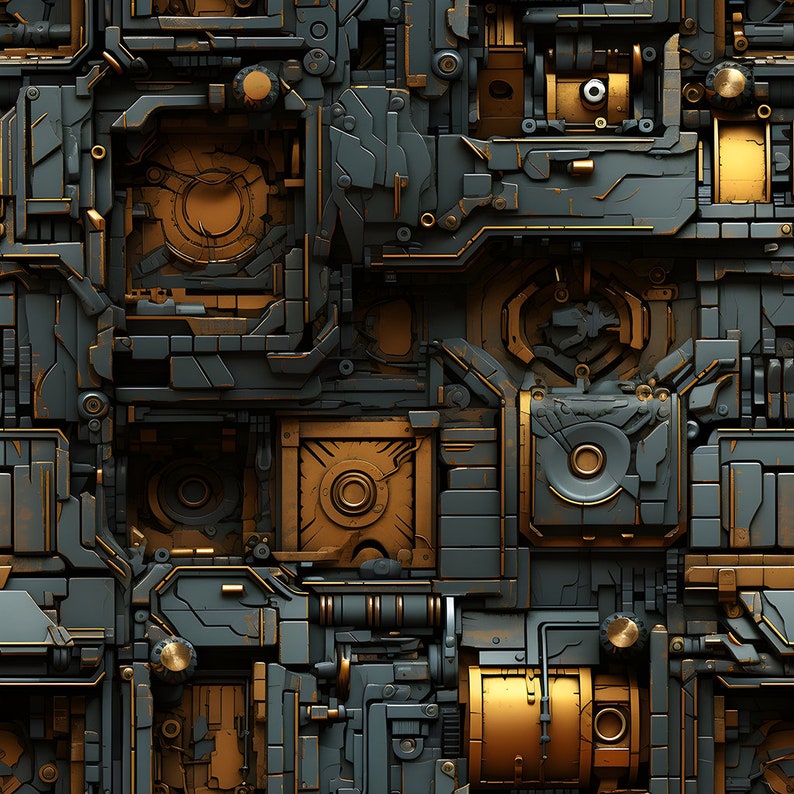 Mechanic Surface Seamless Patterns - Etsy