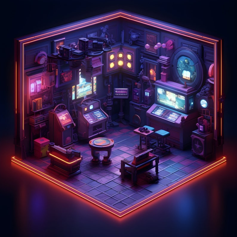 Isometric Arcade - Etsy