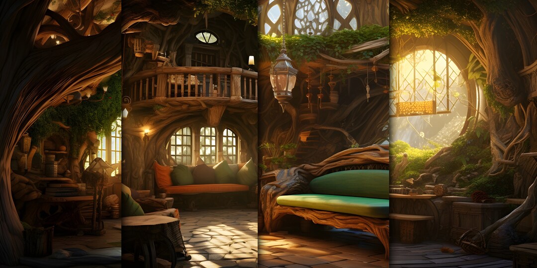 Fantasy Tree House - Etsy