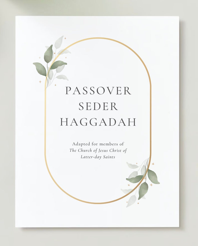 LDS Passover Seder Haggadah (step by Step Guide) - Etsy