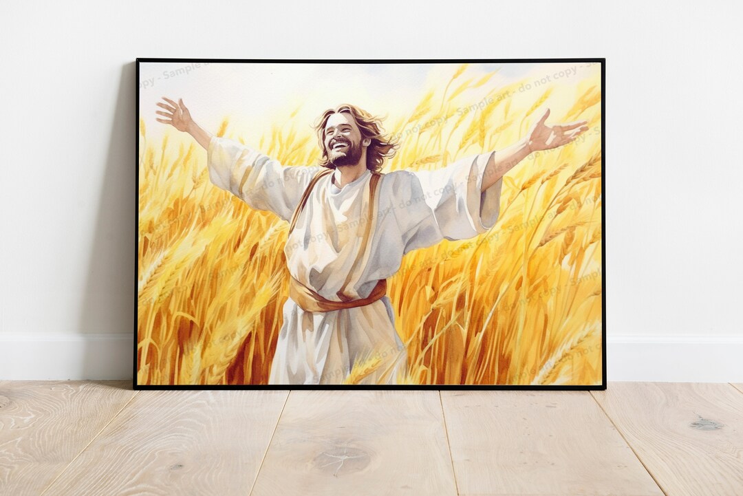 Jesus—the Joy of the Harvest, Jesus Christ Art, AI Art, Digital ...
