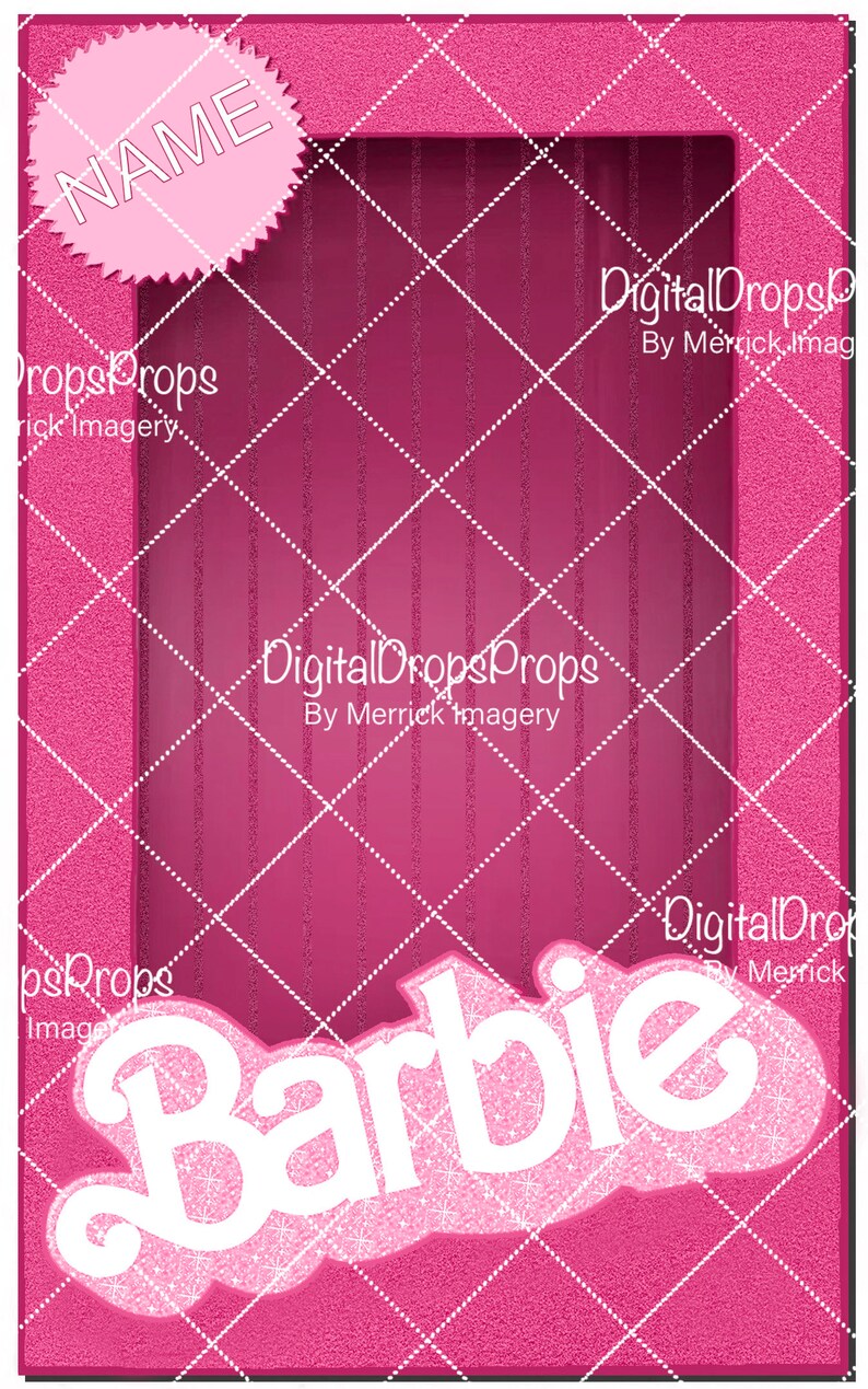 Barbie Inspired DIGITAL Backdrop Bundle Customizable PHOTOSHOP File ...