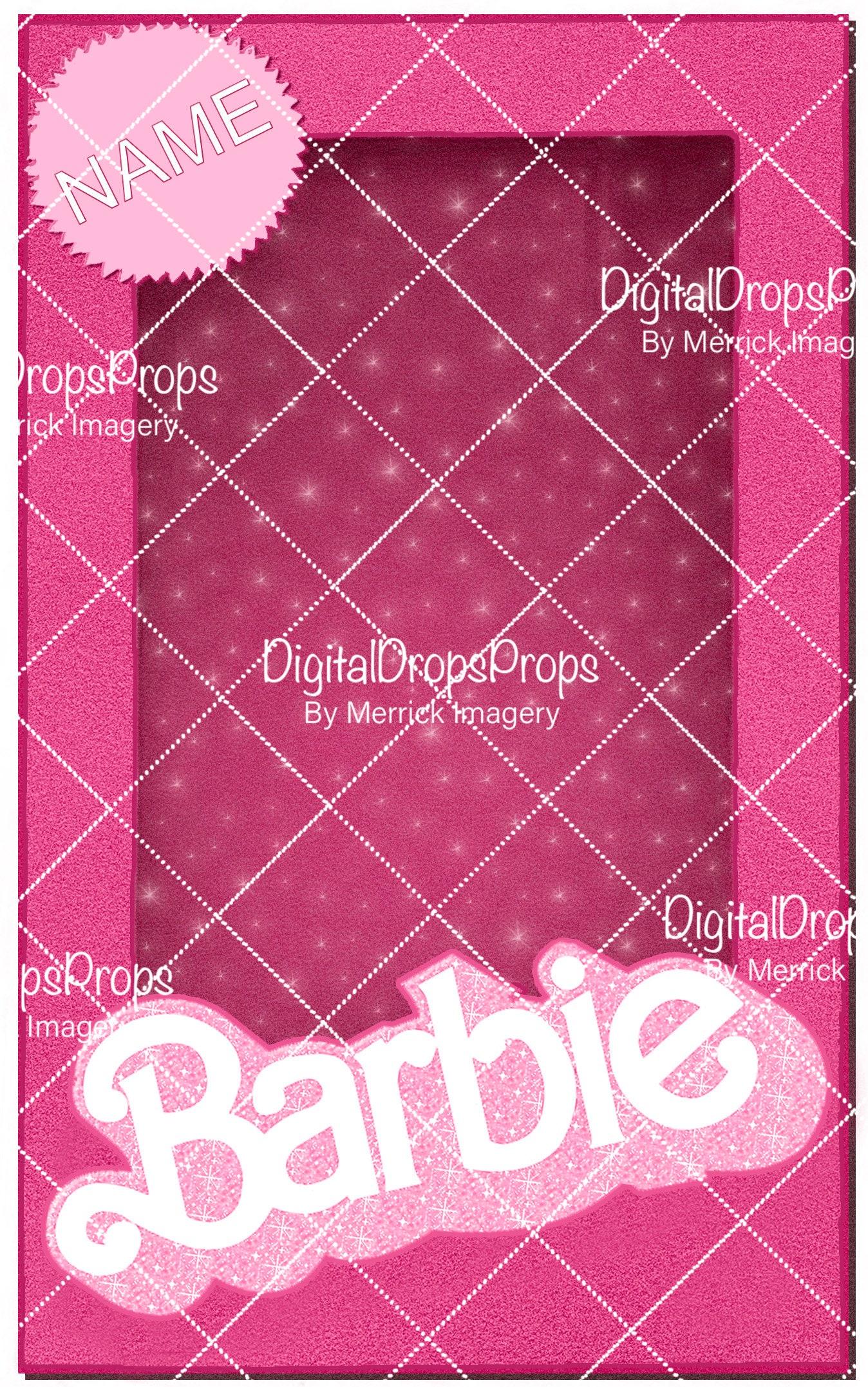 Barbie Inspired Digital Backdrop Bundle Customizable Barbie - Etsy ...
