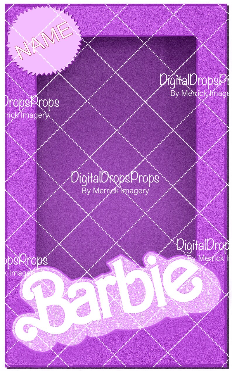 Barbie Inspired DIGITAL Backdrop Bundle Customizable PHOTOSHOP File ...