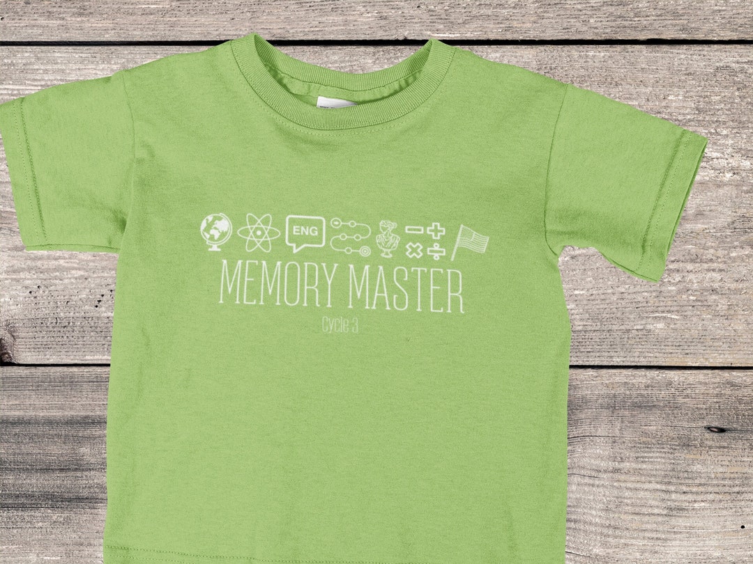 Classical Conversations Student Tshirt, Cycle 3 Memory Master Award ...