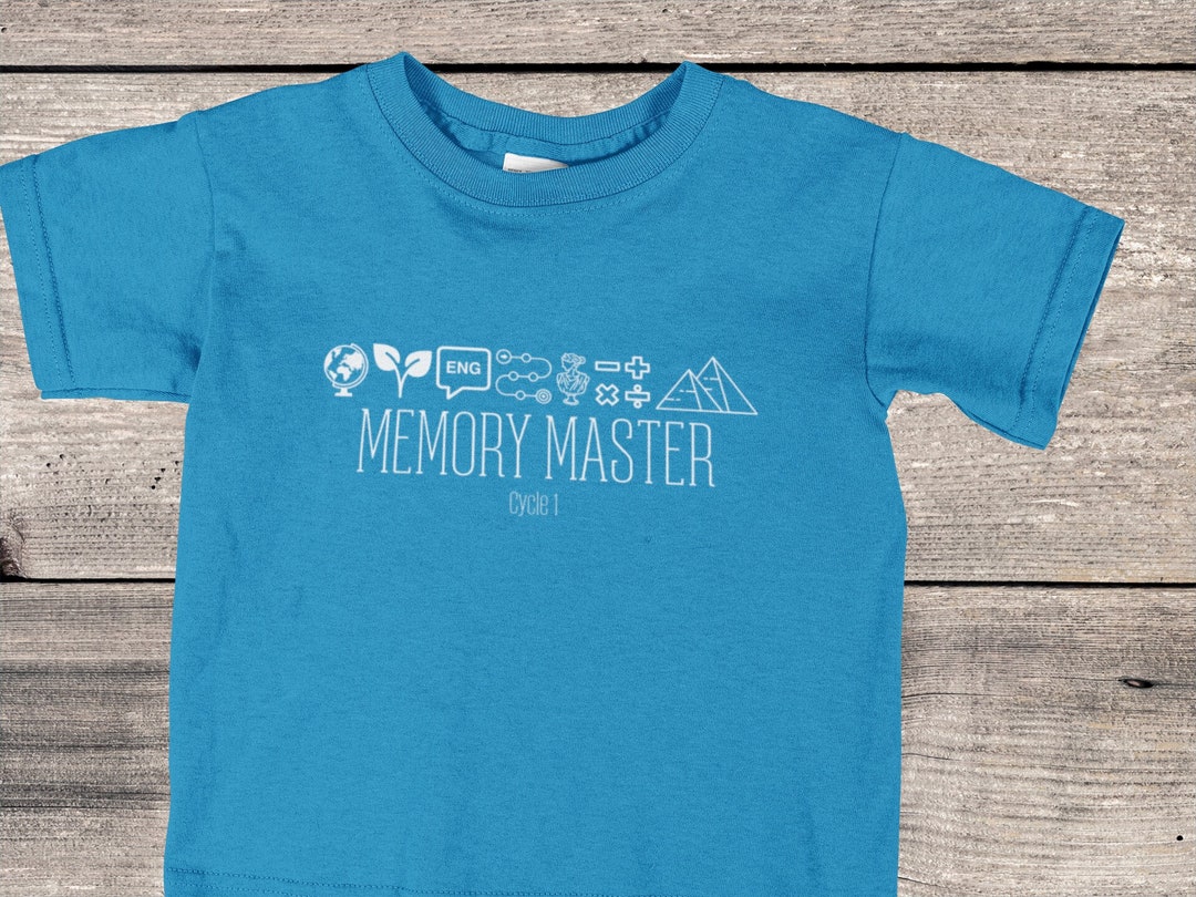 Classical Conversations Student Tshirt, Cycle 1 Memory Master Award ...