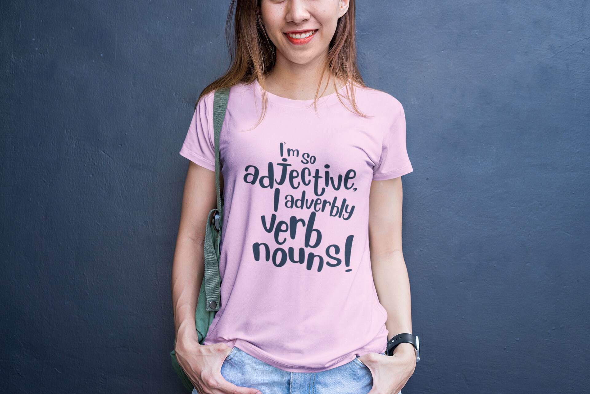 I'm so Adjective I Adverbly Verb Nouns Adult Cotton - Etsy