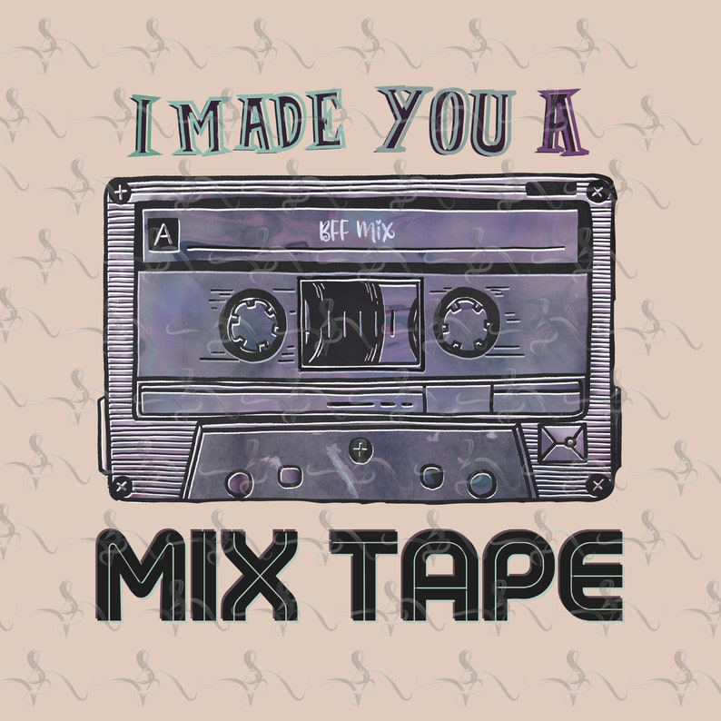 Retro Mix Tape SVG PNG, Customized Cassette Design (digital Download ...
