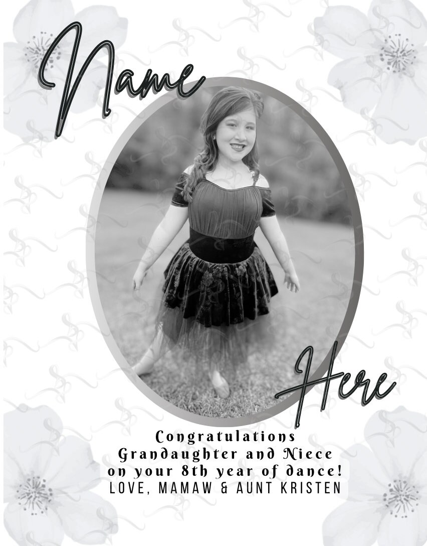 7 FULL Pagetemplates for Program Ad Pages - Black and White ...