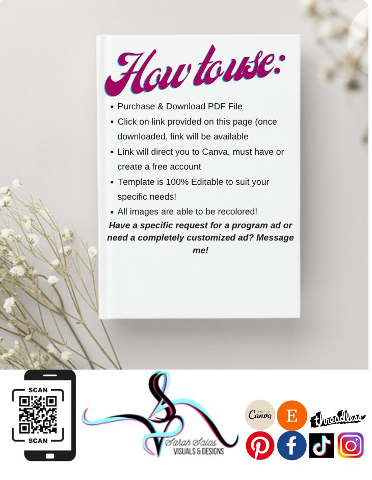 BUNDLE***** Program Brochure Recital Book Ads 7 Full Page 10 Half Page ...