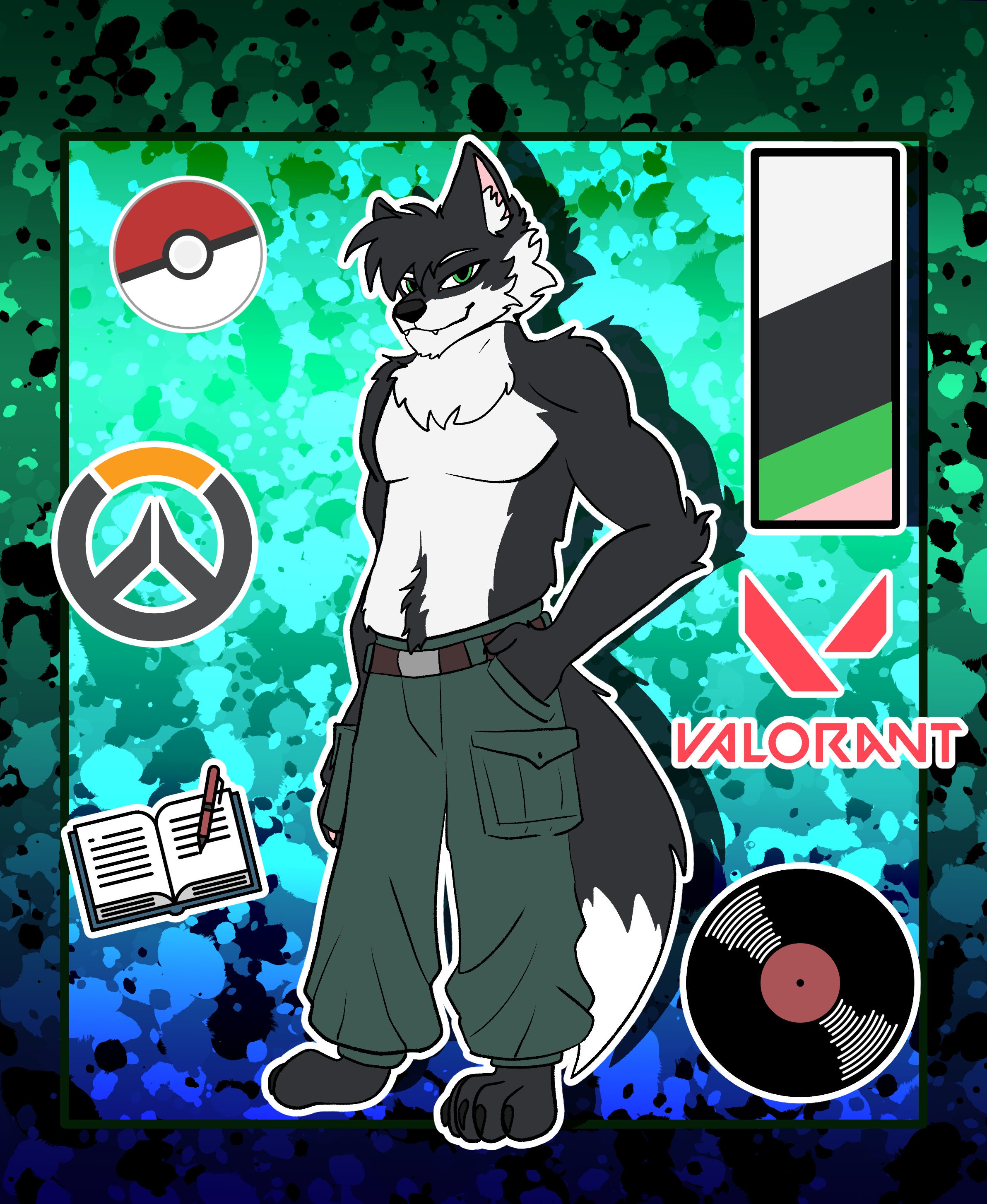 Custom Furry Reference Sheet Moodboard Commission FLAT - Personalized ...