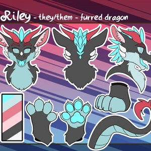 Custom Partial Fursuit Reference Sheet Commission - Personalized Partial Original Character ...