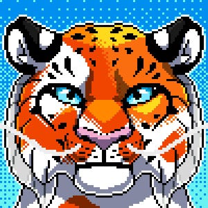 Animated Furry Pixel Art Commission Headshot Icon - Blinking ...