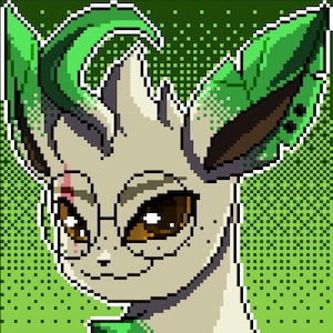 Animated Furry Pixel Art Commission Headshot Icon - Blinking ...