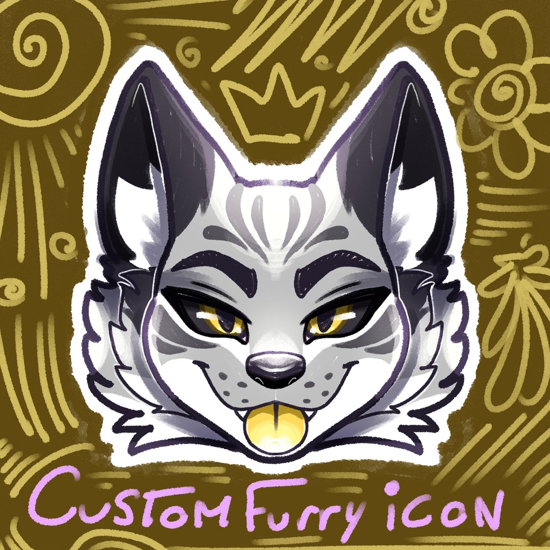 Custom Furry Art Commission Headshot - Personalized Icon Fursona ...