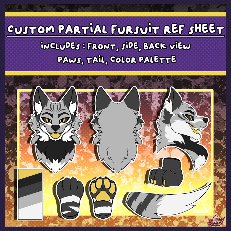 Custom Ref Fursuit - Etsy