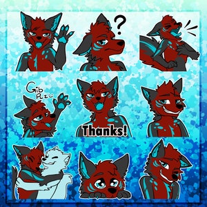 Twitch Emotes - Custom Furry Emotes for Discord / Twitch, Made-to-order ...