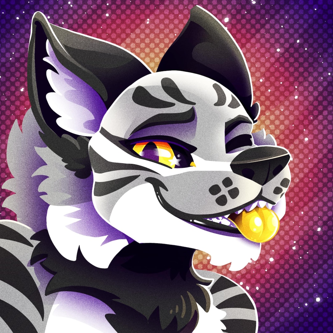 Custom Furry Art Commission - Lineless Profile Picture Icon Fursona ...