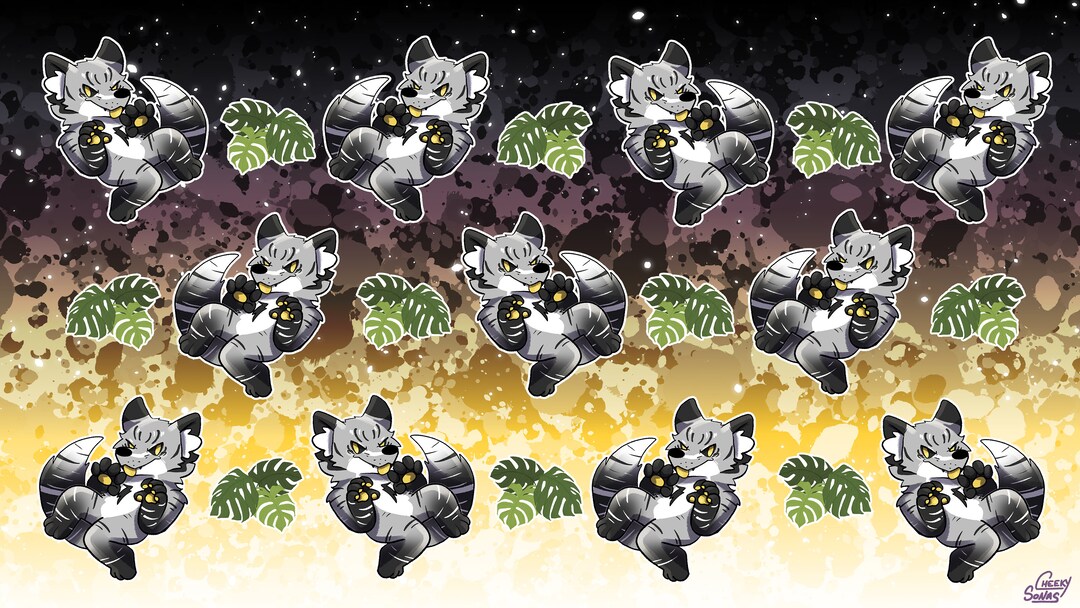 Custom Furry Wallpaper Commission - Personalized Pattern Fursona ...