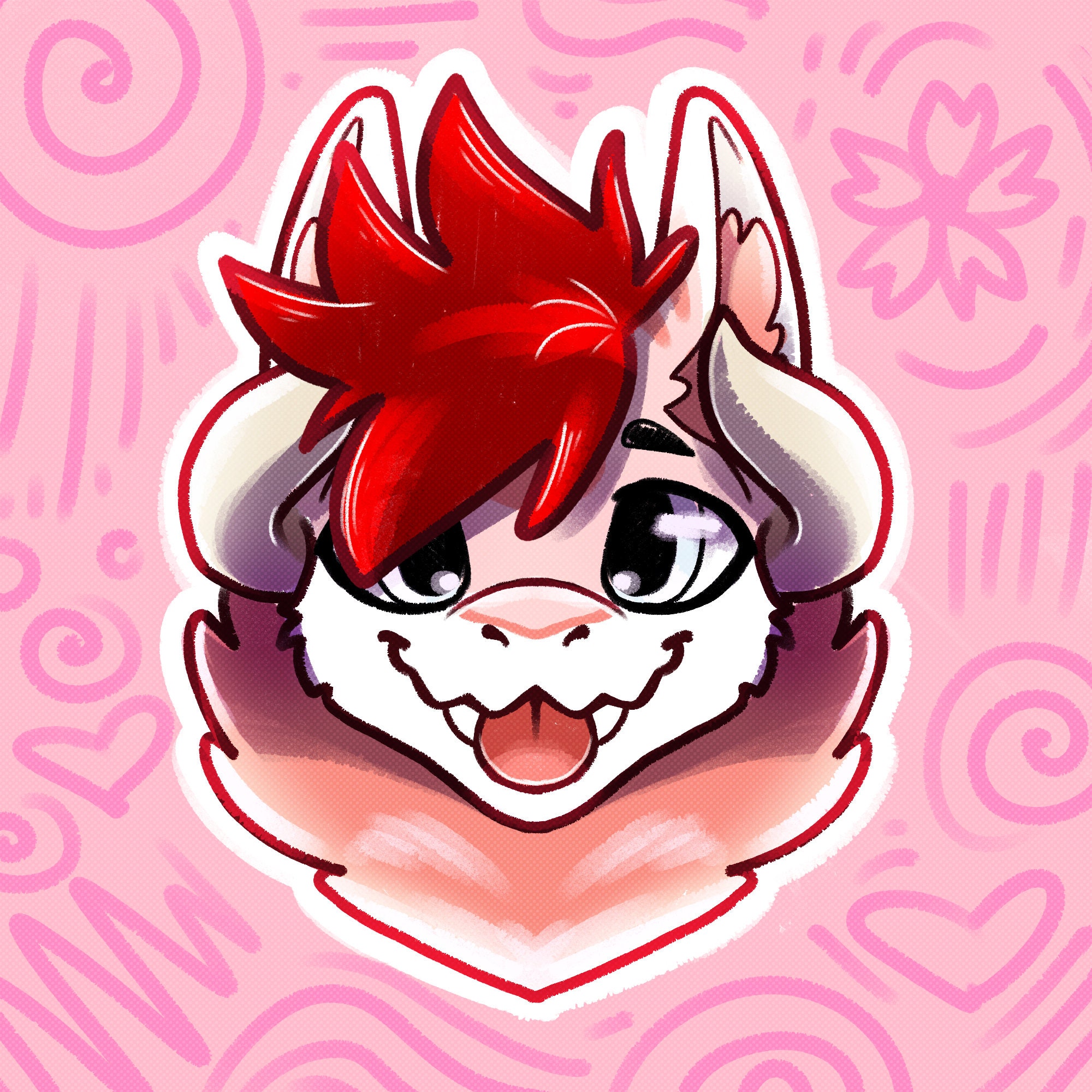 Custom Furry Art Commission Headshot - Personalized Icon Fursona ...