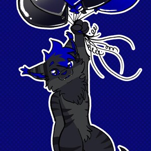 YCH Furry Illustration - Balloons! - Your Character Here Fursona Full ...