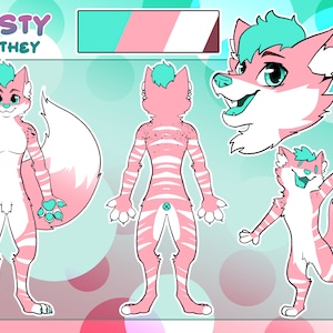 Custom Furry Reference Sheet Commission Personalized - Etsy