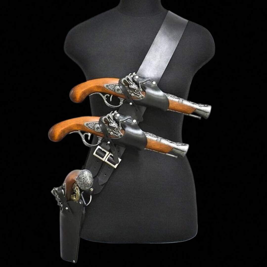 Medieval Sword Holster,black Leather Holster,larp Sword Set,sword ...